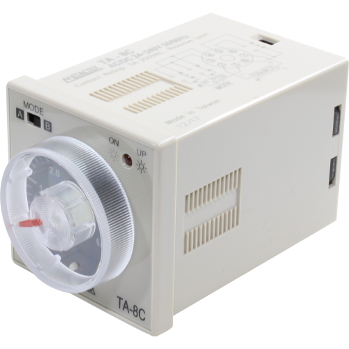 Relé temporizador análogo 48x48mm 24-240VAC/DC TA8 | Automatización Industrial en Chile - Metaltex