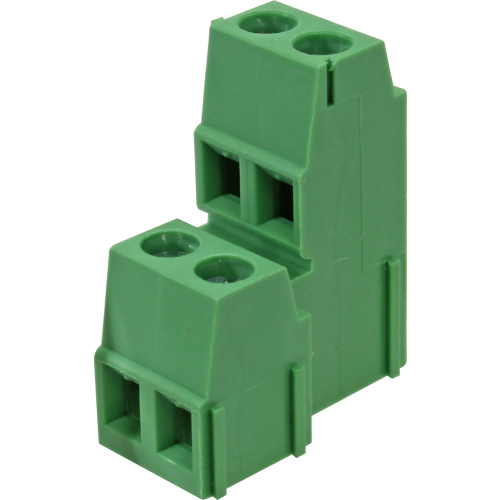 Bornera modular doble nivel para PCB altura 25.2mm- paso 5.08mm BR12 ...