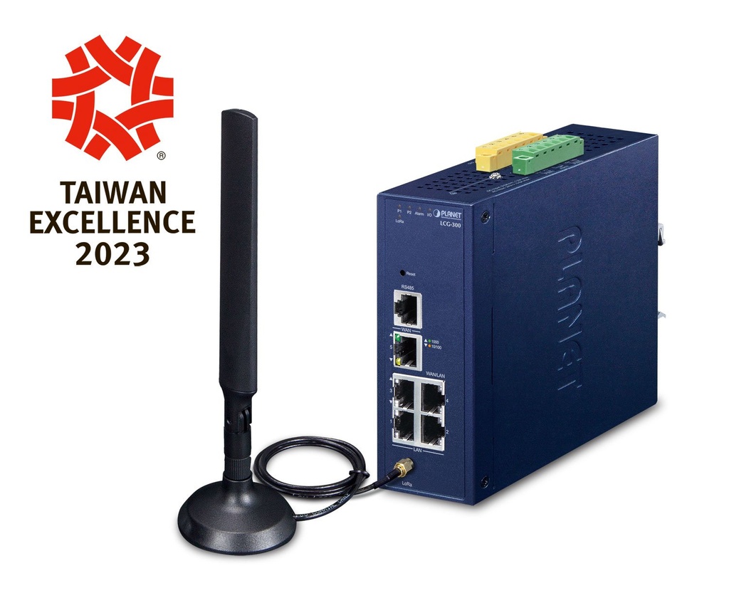 Gateway celular industrial LoRaWAN + 5G NR con 5 puertos 10/100/1000T ...