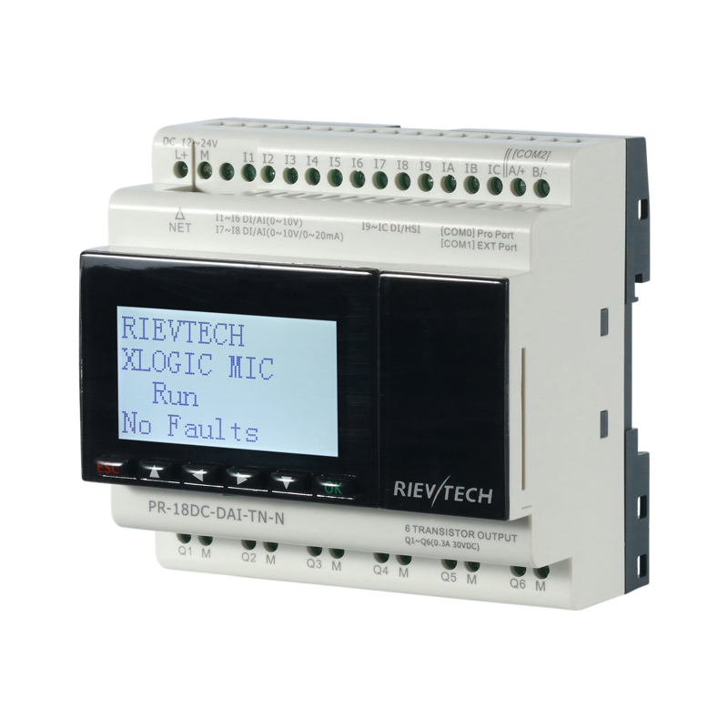 PLC programable con ethernet, web server y MQTT 12 entradas 6 salidas ...