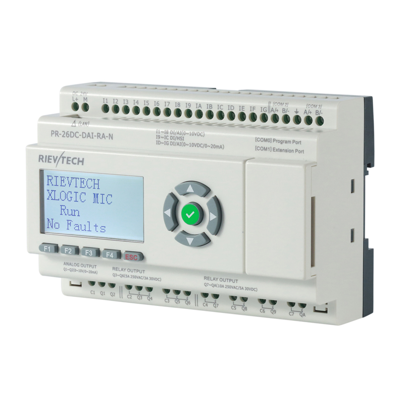 PLC con Ethernet, Web y MQTT 16E 10S PR-26 Rievtech