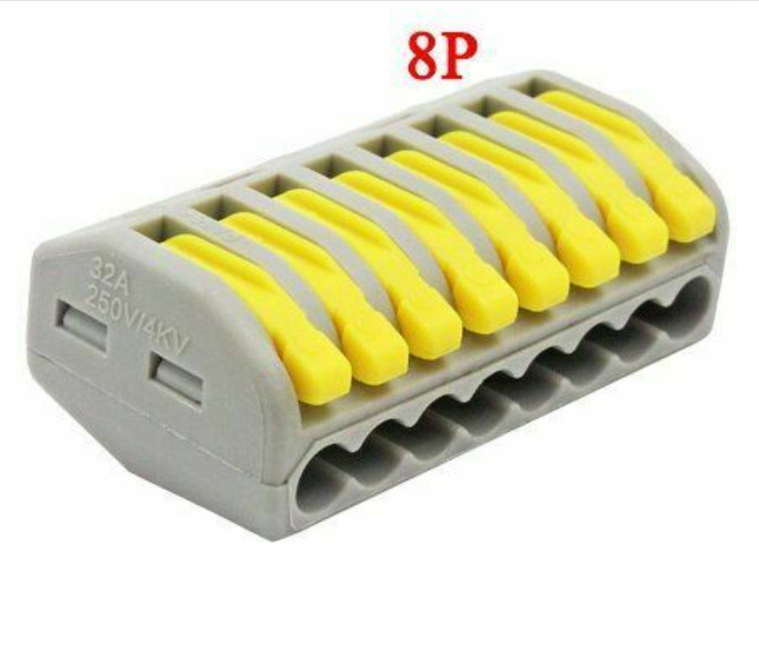 Conector 8 pines de unión tipo WAGO 32A | Soluciones de Automatización